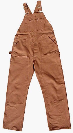 Brown Duck Big and Tall Work Bibs